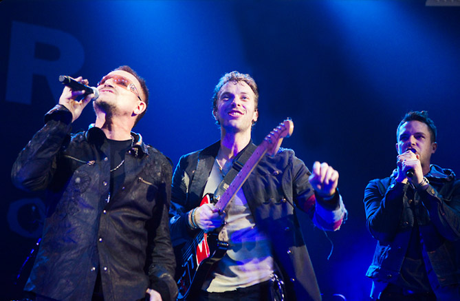 A magical night in London for War Child - Coldplay Timeline